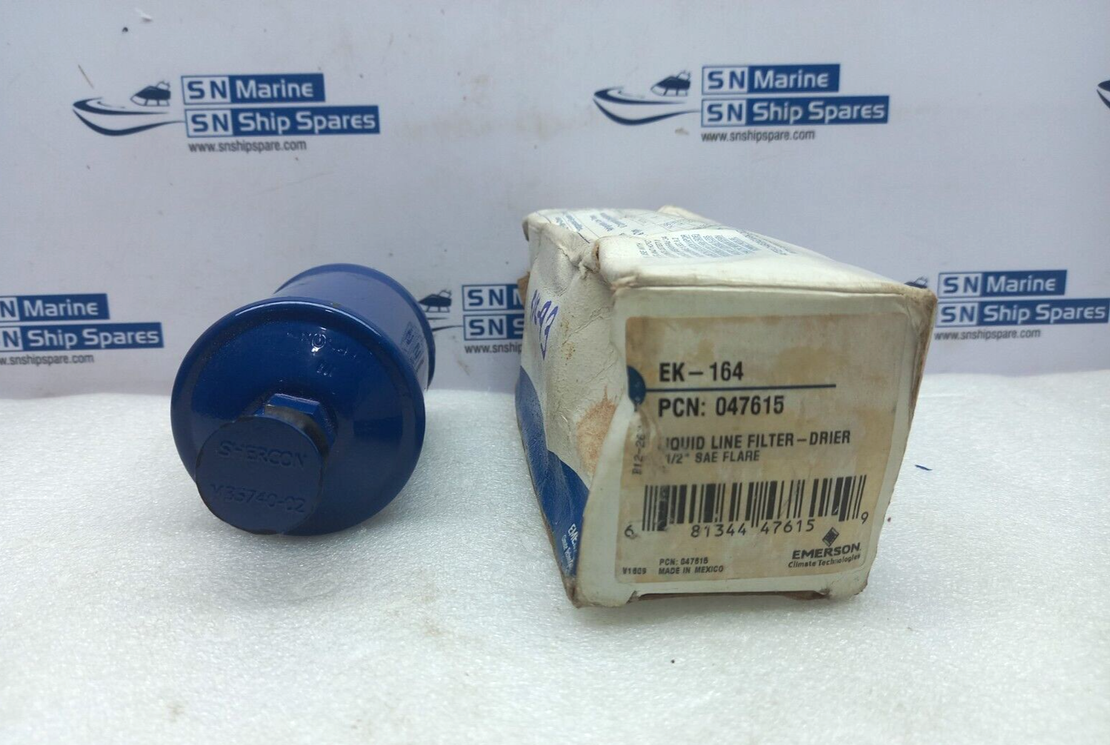 Emerson EK-164 Liquid Line Filter-Drier 1/2" SAE Flare – S N Marine