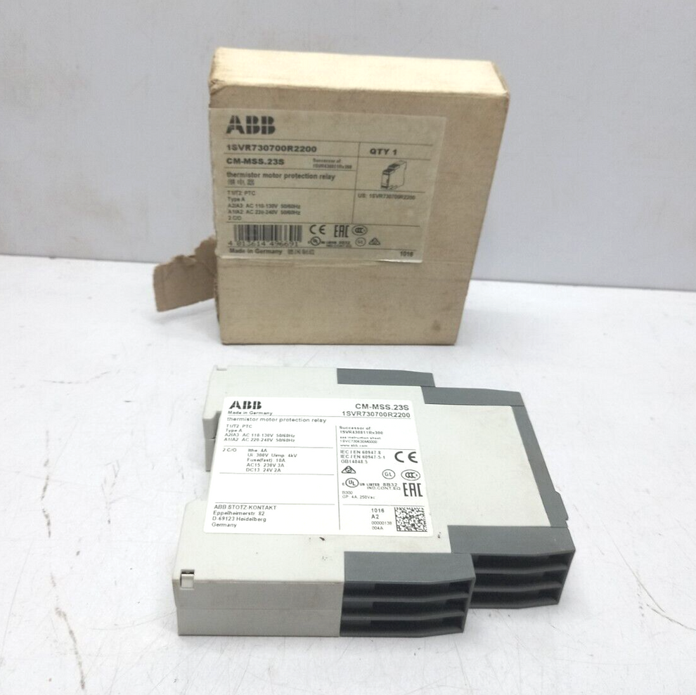ABB CM-MSS.23S Thermistor Motor Protection Relay 1SVR730700R1100 – S N ...