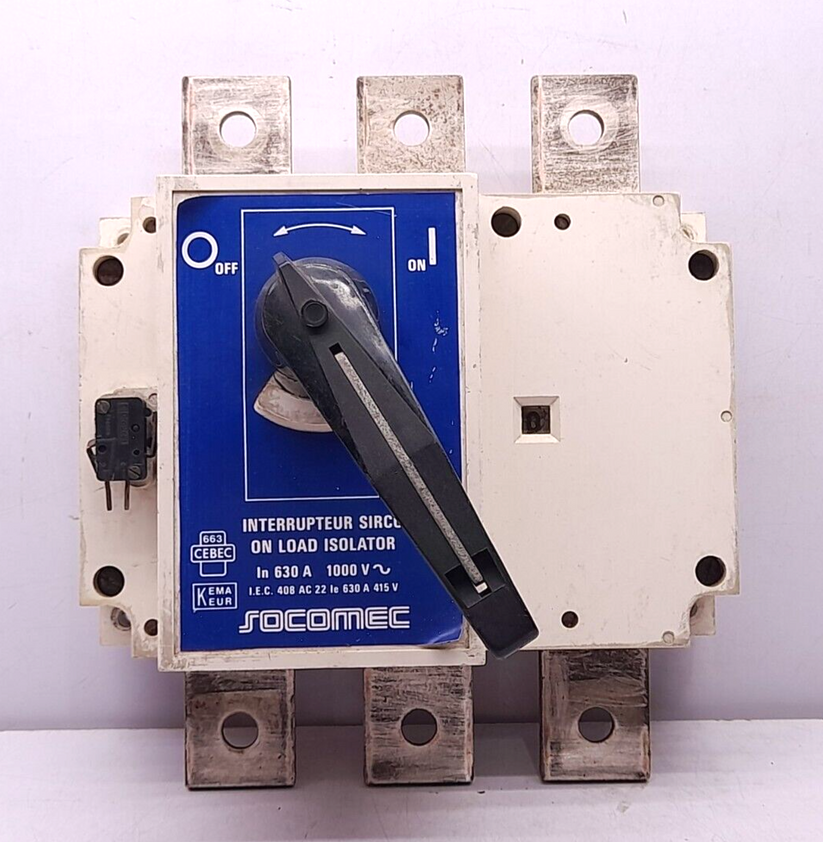 Socomec Interrupteur Sirco On Load Isolator In 630A 1000V~ – S N Marine