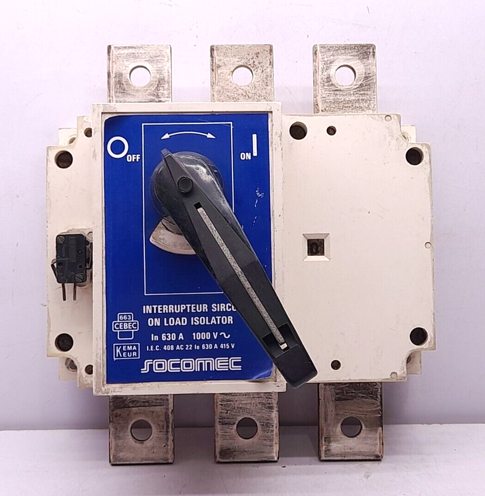 Socomec Interrupteur Sirco On Load Isolator In 630A 1000V~ – S N Marine
