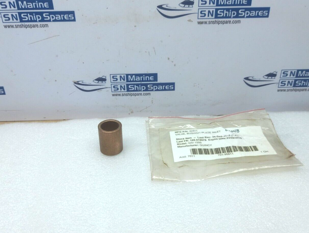 Quincy 22881 Bushing Inlet Valve Plate QSI 1500 – S N Marine