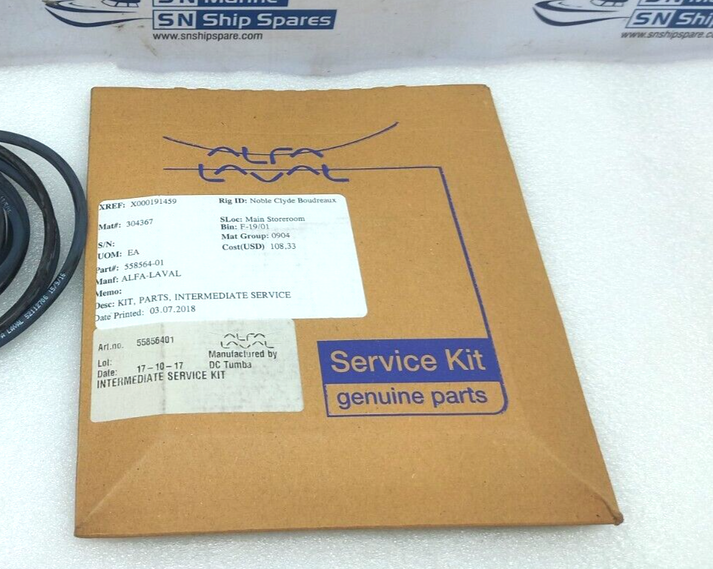 Alfa-Laval 558564-01 Intermediate Service Part Kit – S N Marine