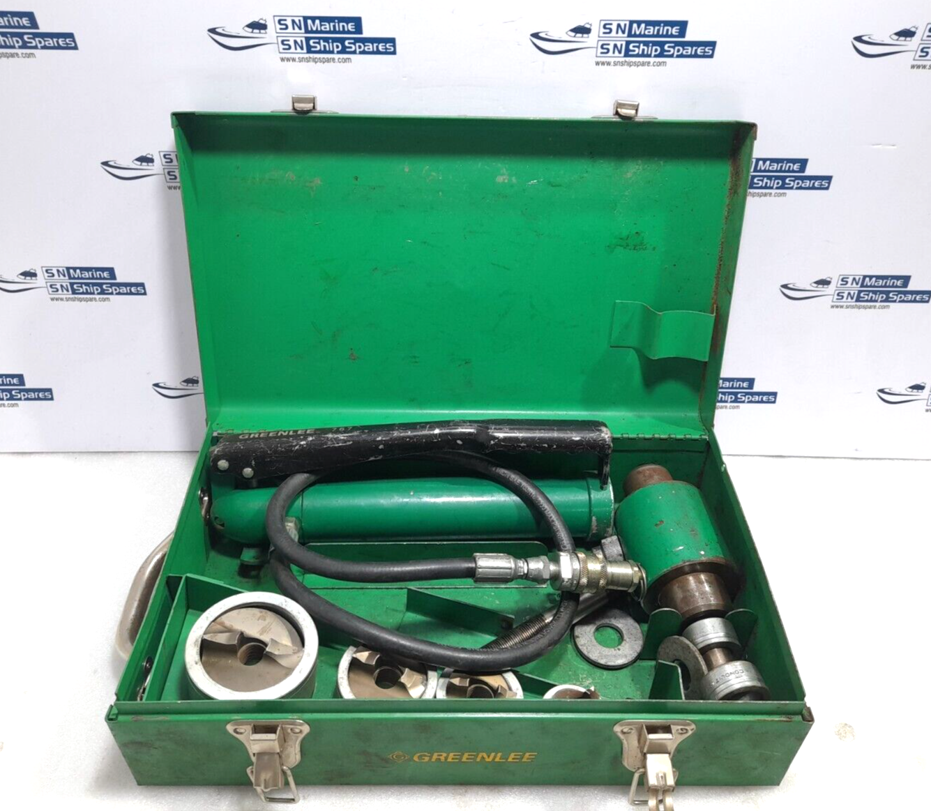 Greenlee 7506 Slug Splitter Hydraulic Knockout Set With 767 Hand Pump ...