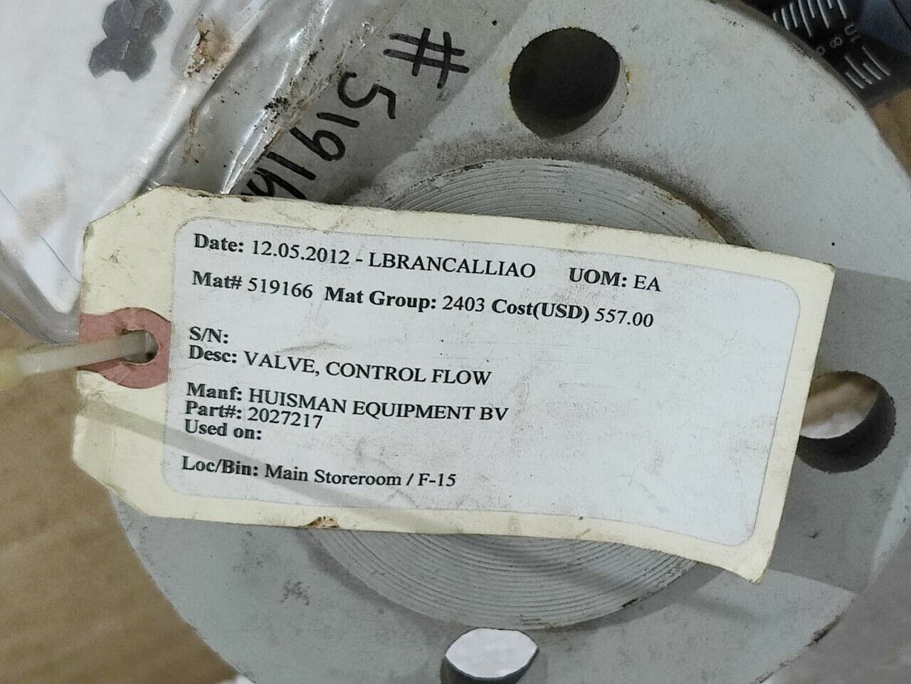 Oventrop DN40 Hydrocontrol VFC Valve 519166 Hydrocontrol F Huisman 202 ...
