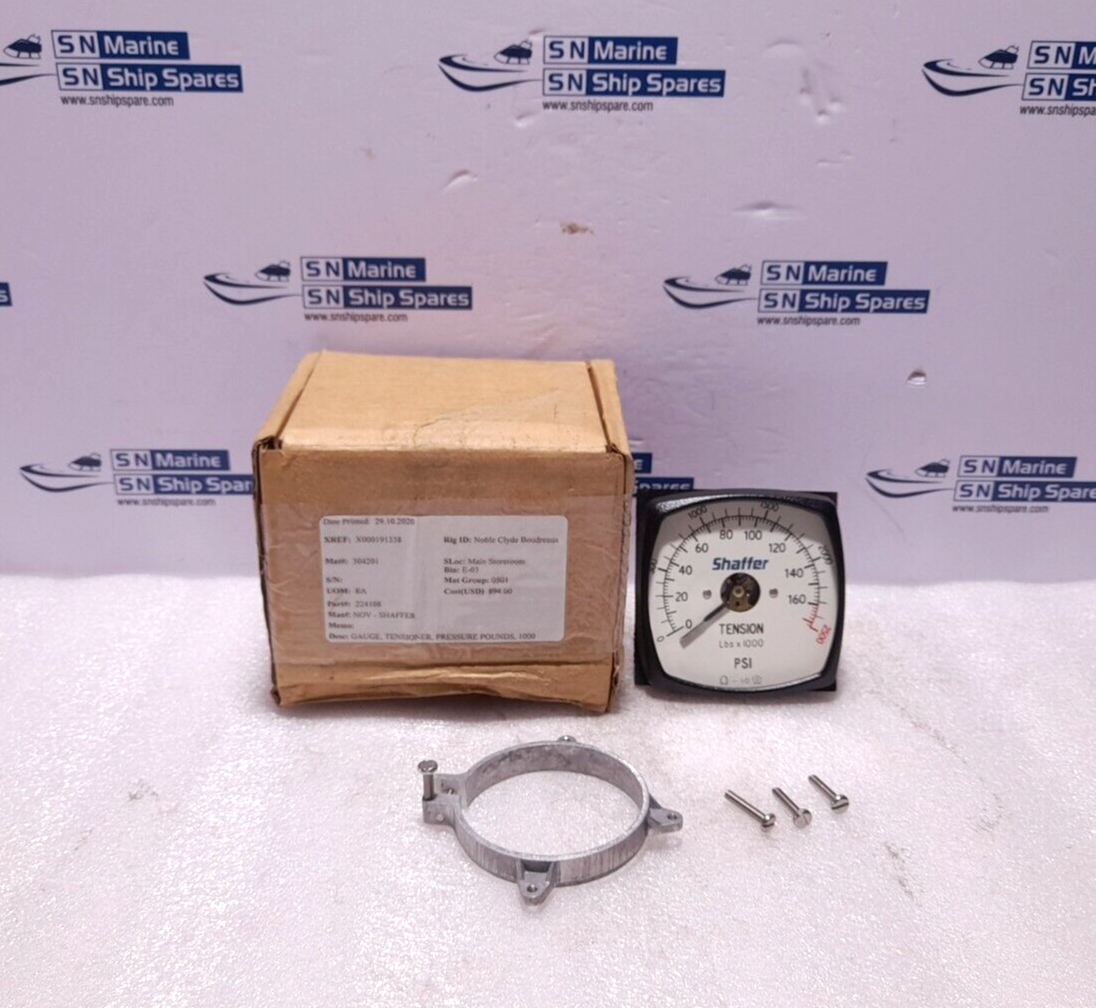 Record Electrical 224108D NOV Shaffer 224108 Tensioner Pressure Gauge ...