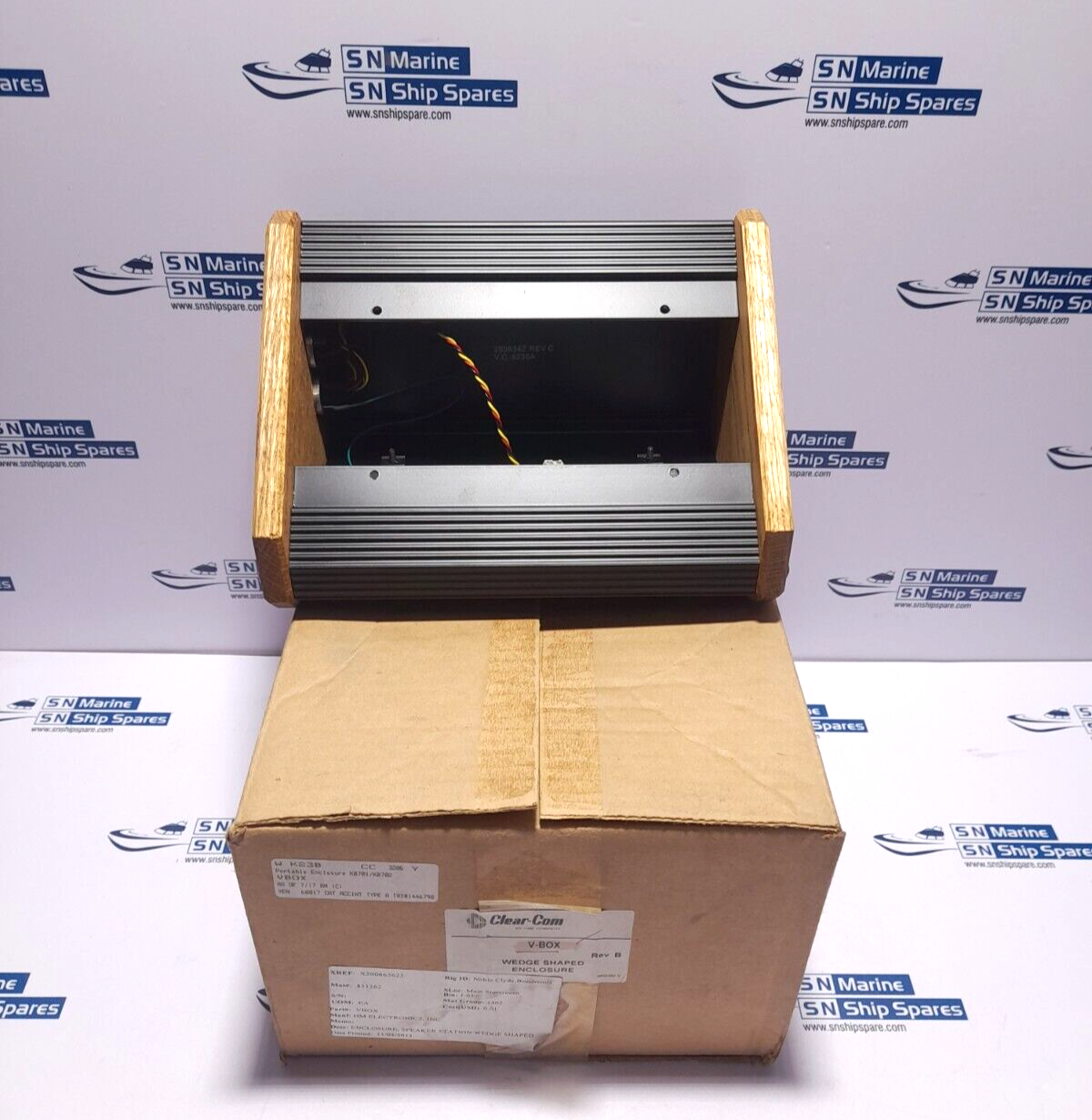 Clear Com V-BOX Wedge Shaped Enclosure 250934Z Rev C HM Electronics VB ...