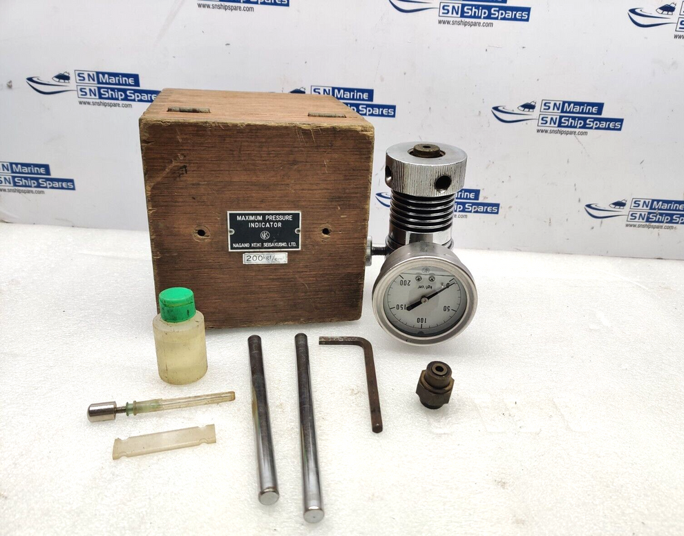 NAGANO KEIKI Maximum Pressure Indicator 200 kgf/cm2 – S N Marine