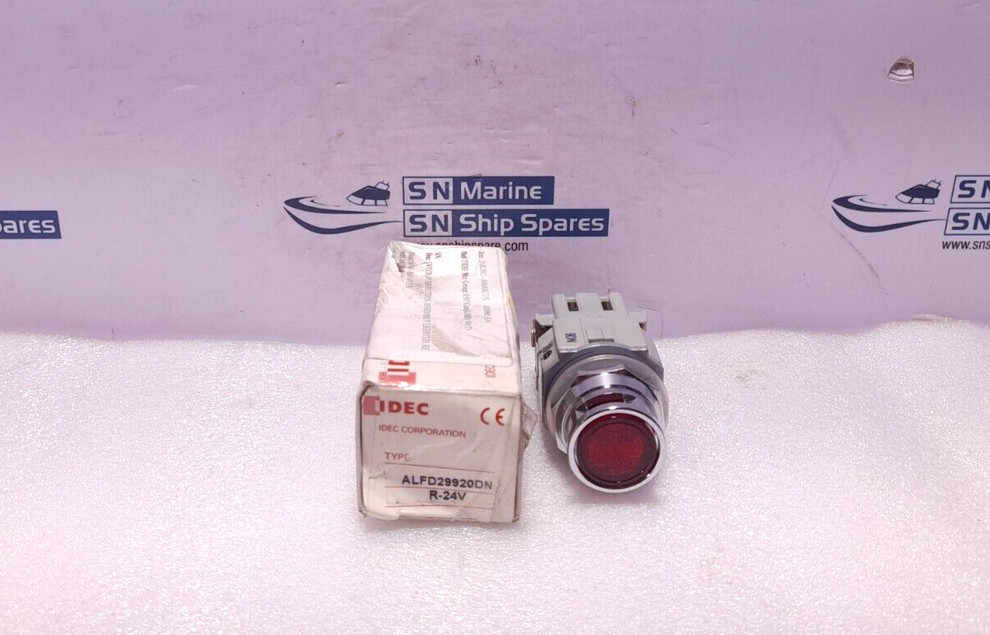 Idec ALFD29920DN-R-24V Push Button Switch Assembly Lighted – S N Marine