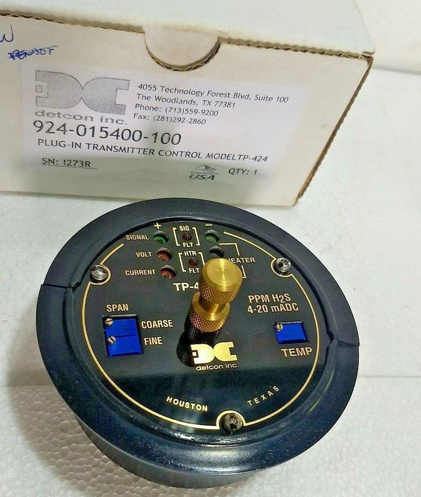 Detcon TP-424C PPM H2S 4-20 mADC Monitoring Sensor – S N Marine