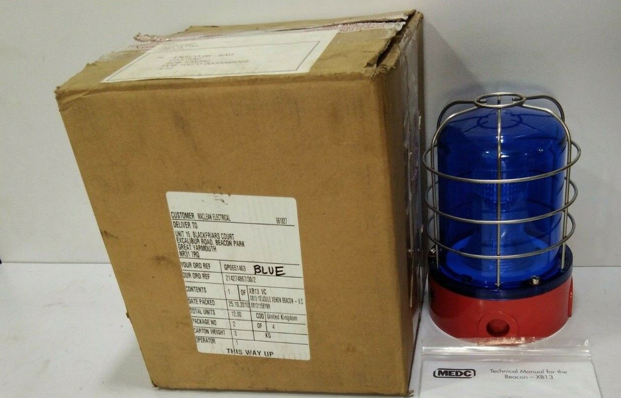 MEDC XB13 STROBE LIGHT BLUE 115VAC 180mA – S N Marine
