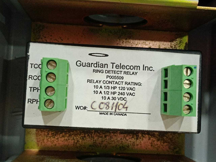Guardian Telecom P005509 Ring Detect Relay With Scepter FSC-2-20 Gang ...