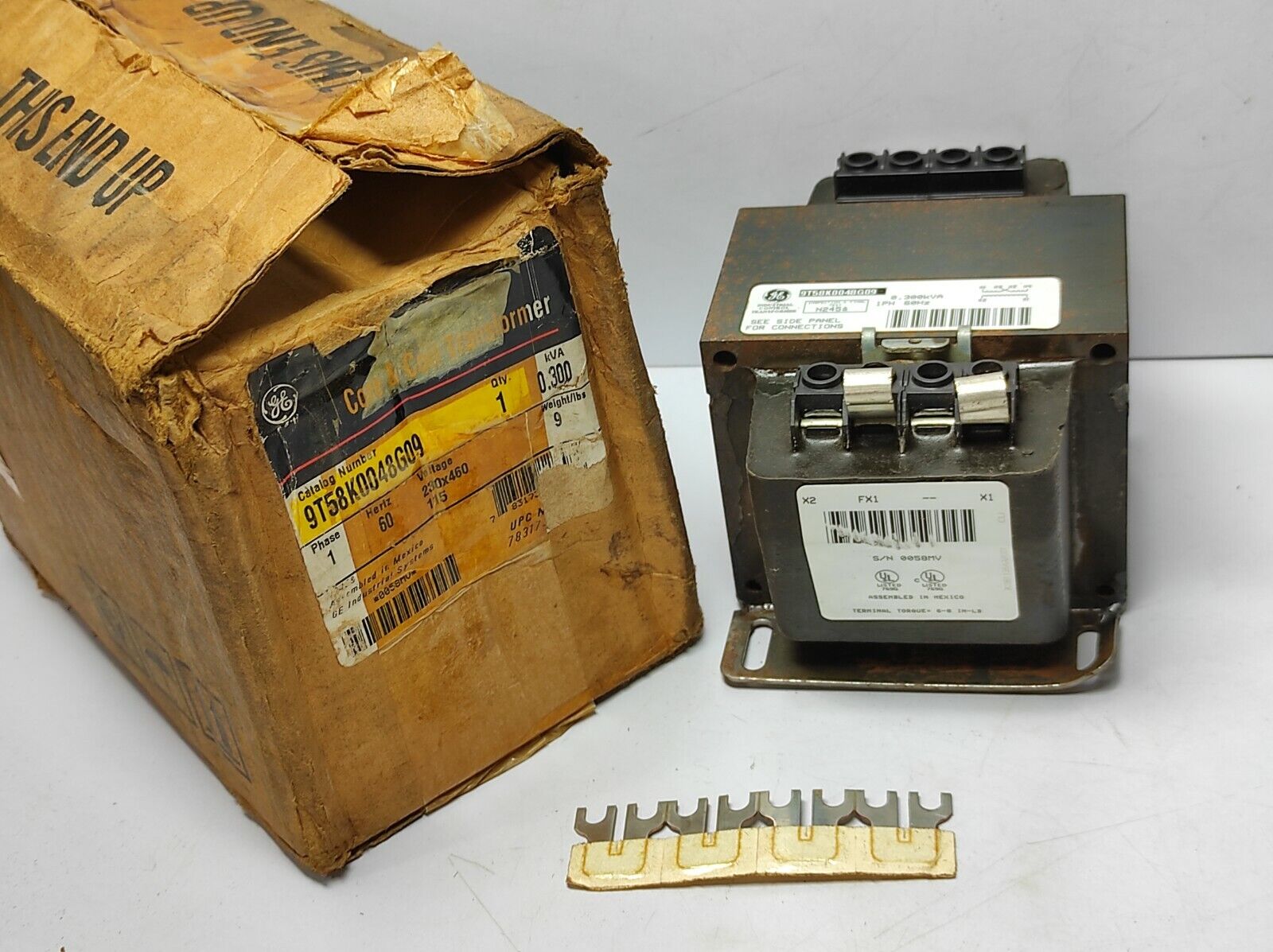 General Electric 9T58K0048G09 Core & Coil Transformer 0.300KVA – S N Marine