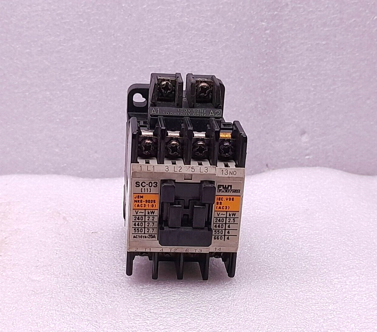 Fuji SC-03 Magnetic Contactor 4NC0A0 Ith 20A 100V50Hz 100-110V60Hz – S ...