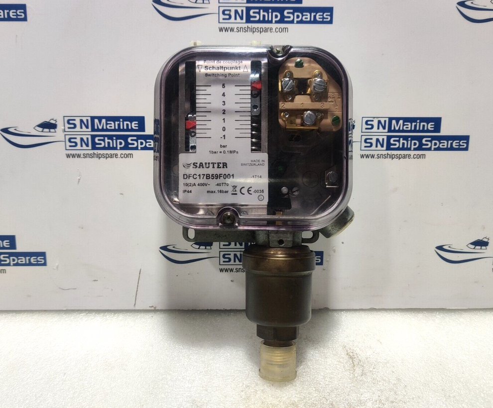 Sauter DFC17B59F001 Pressure Switch 10(2)A 400V max.16bar – S N Marine