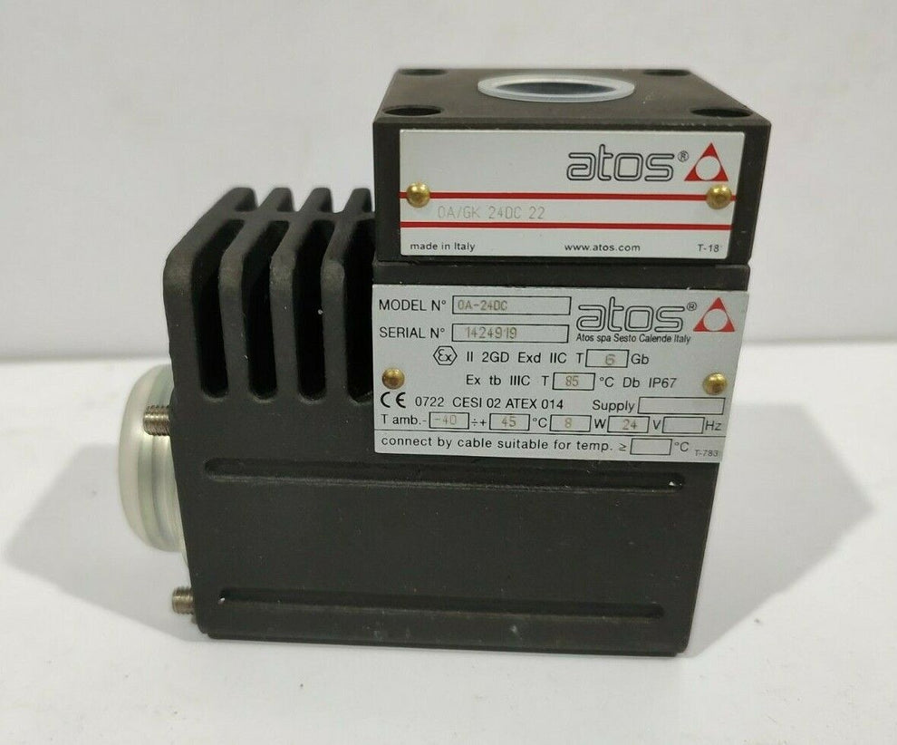 Atos 0A/GK 24DC 22 Solenoid Valve 0AGK24DC22 – S N Marine