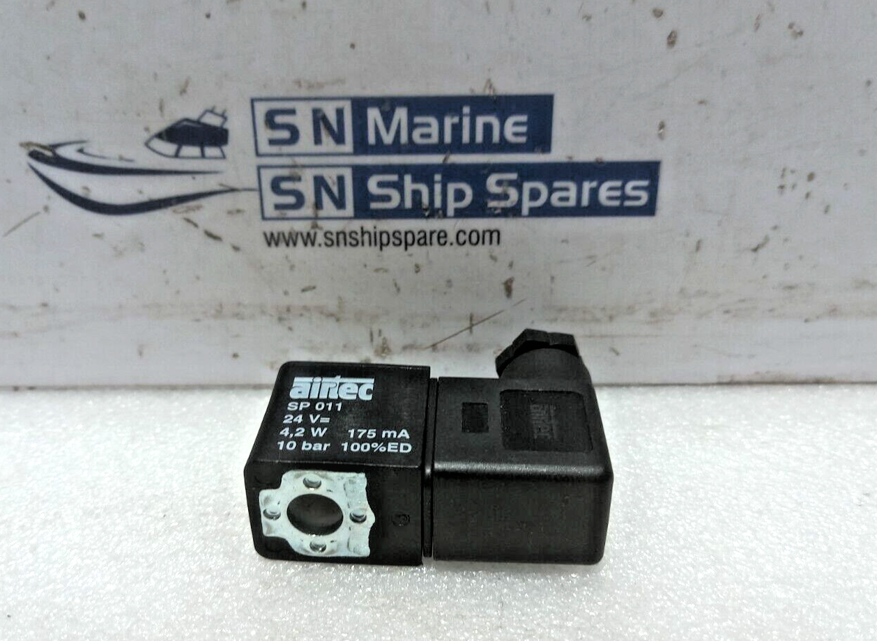 Airtec SP 011 Solenoid Valve 24V 4,2W 175mA 10Bar – S N Marine