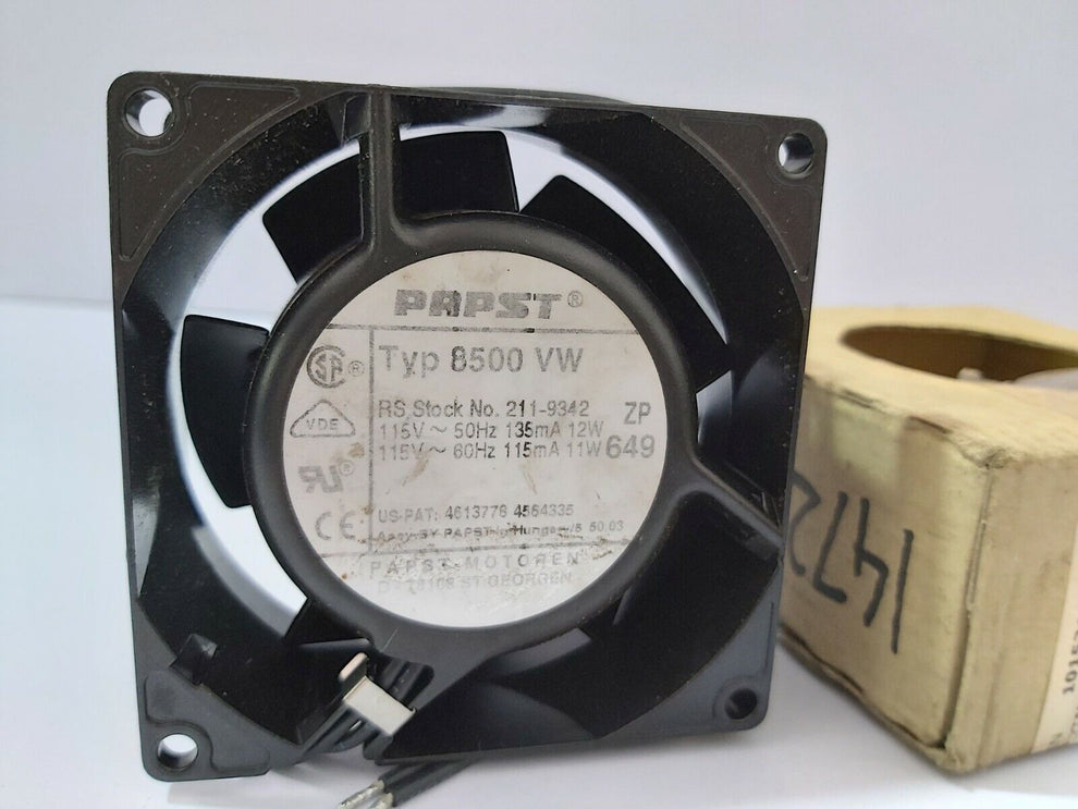 PAPST 8500VW COOLING AXIAL FAN – S N Marine