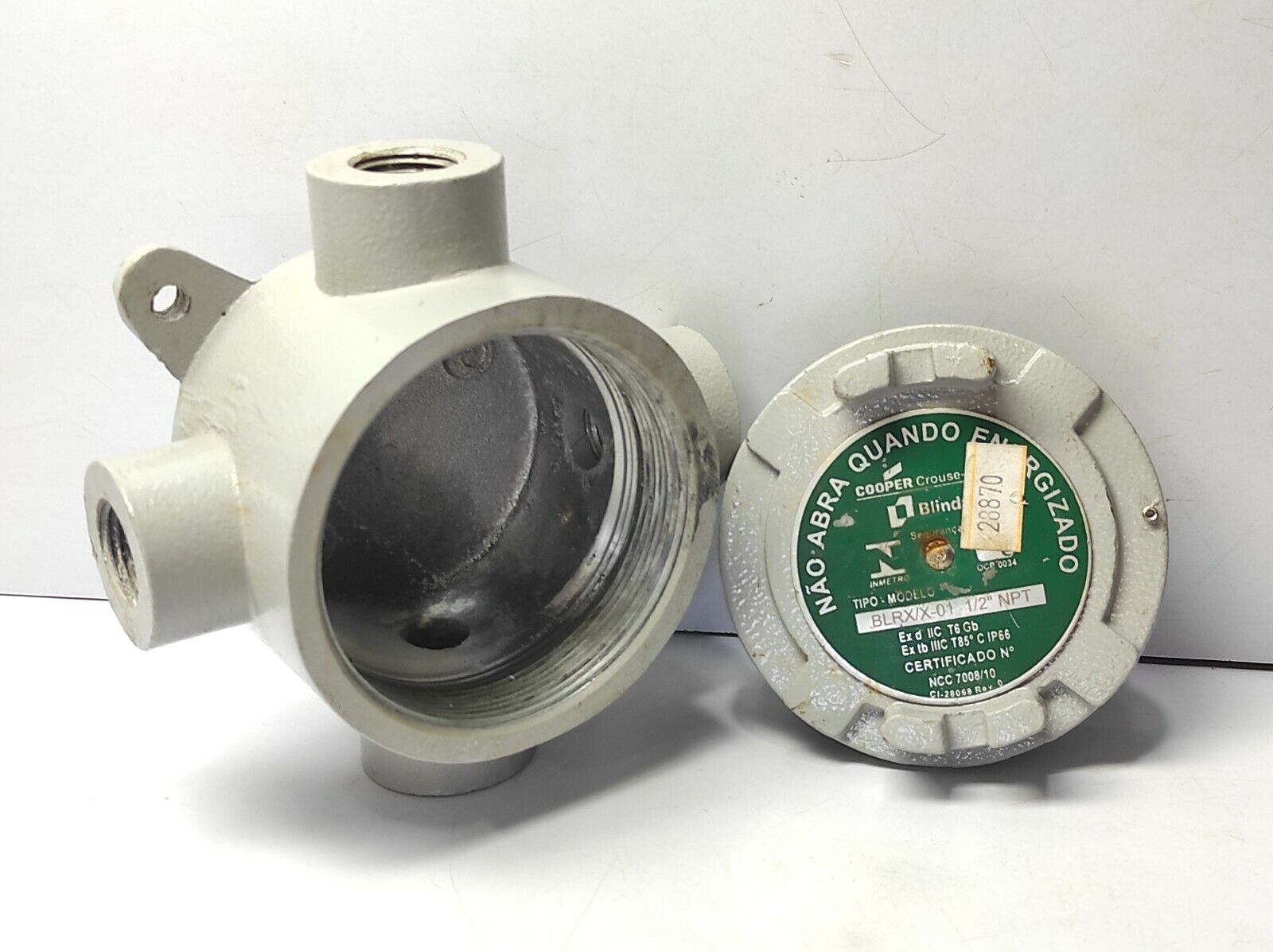 Cooper Crouse Hinds Blinda BLRX/X-01 Enclosure BLRX/X-01 ½” NPT – S N ...