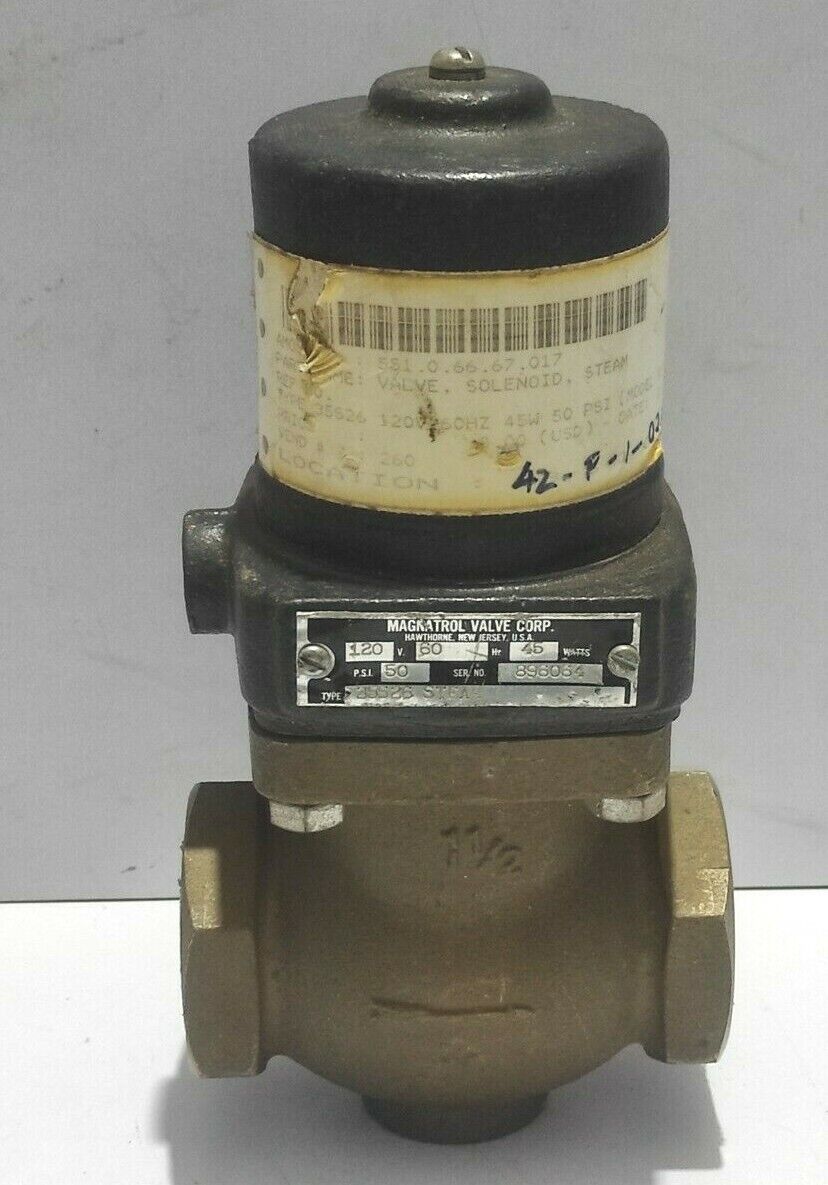 Magnatrol Valve 35S26 Steam Solenoid Valve 120V 60HZ 45Watts 50 PSI 1 ...