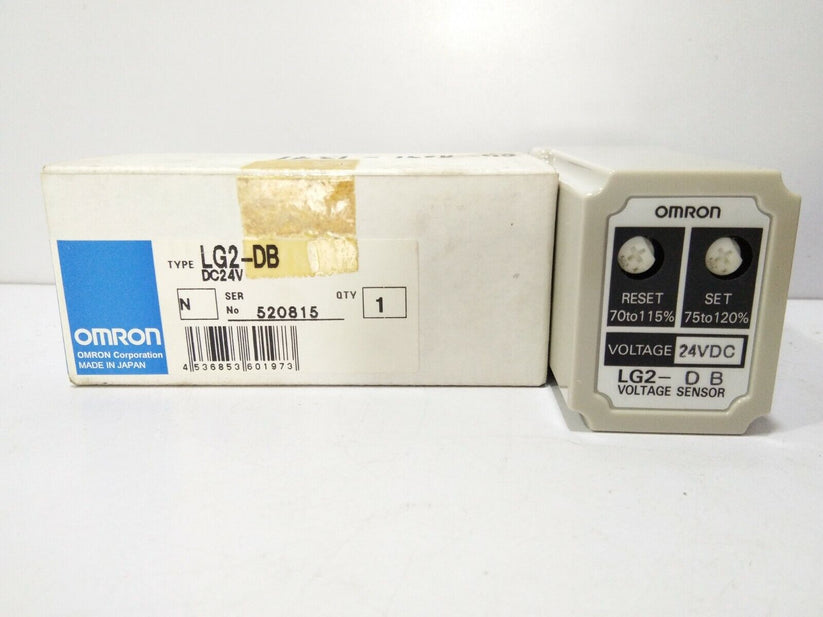 OMRON LG2-DB VOLTAGE SENSOR DC24V SET 75 TO 120% RESET 70 TO 115% LG2D – S N Marine
