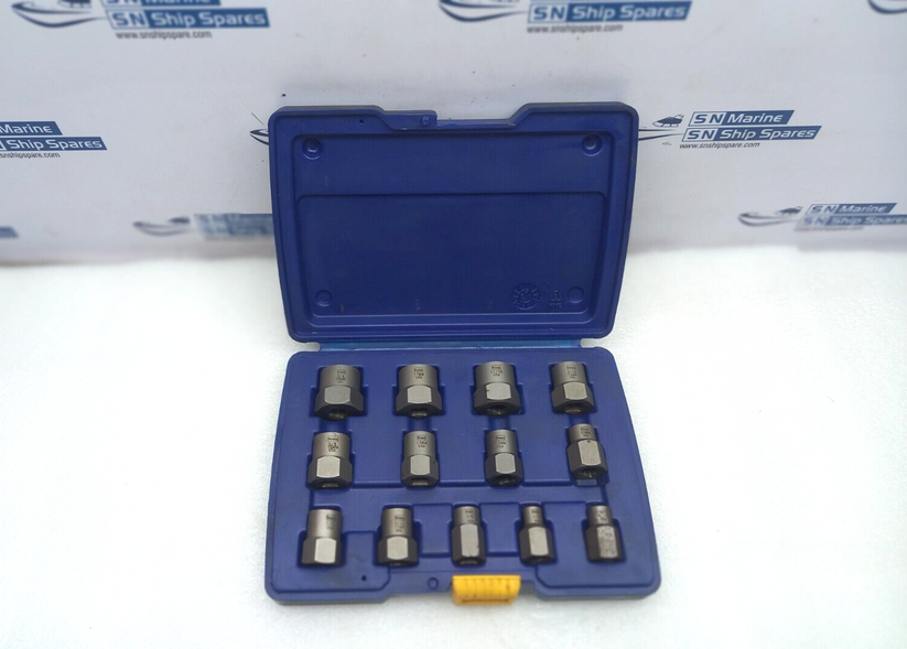 Irwin Hanson 54113 Matric / Fractional Combination Bolt Extractor Set ...