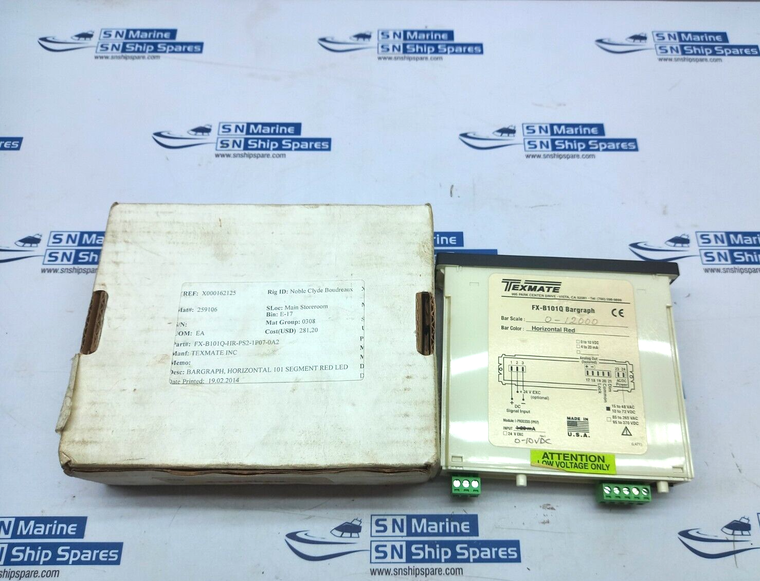 Texmate FX-B101Q Horizontal 101 Segment Red Led Bargraph – S N Marine