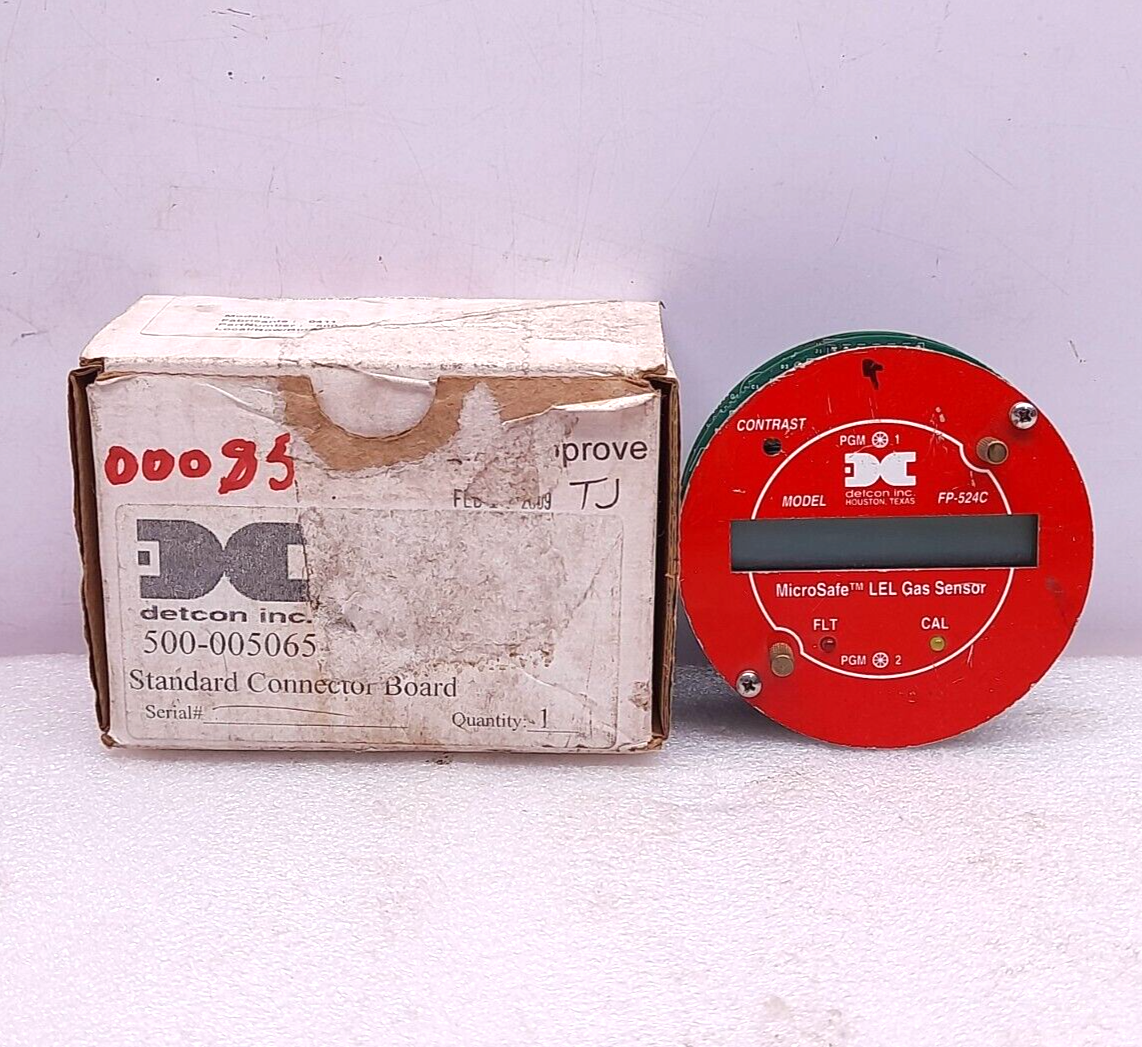 Detcon FP-524C MicroSafe LEL Gas Sensor 500-005065-007 Standard Connec ...