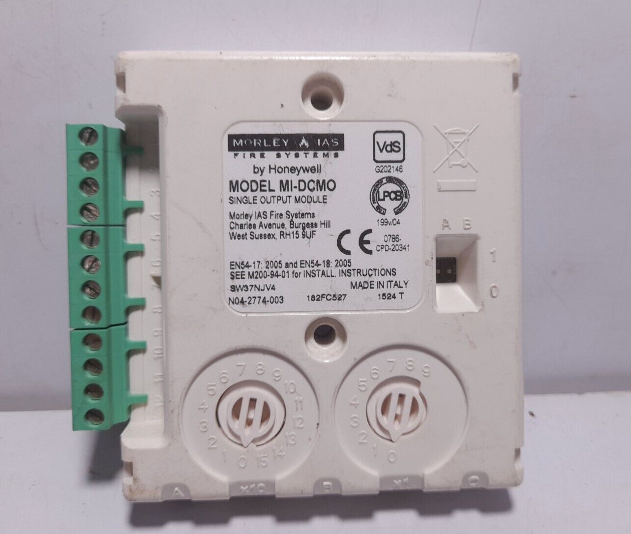 Honeywell/Morley IAS Fire System MI-DCMO Single Output Module / MIDCMO ...