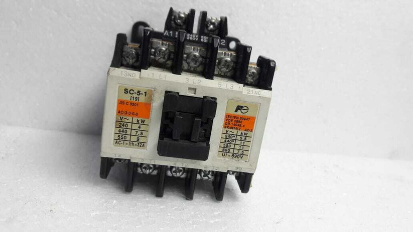 Fuji Electric SC-5-1 Magnetic Contactor SC20AA US Cat No 4NC0H0#11 Aux ...
