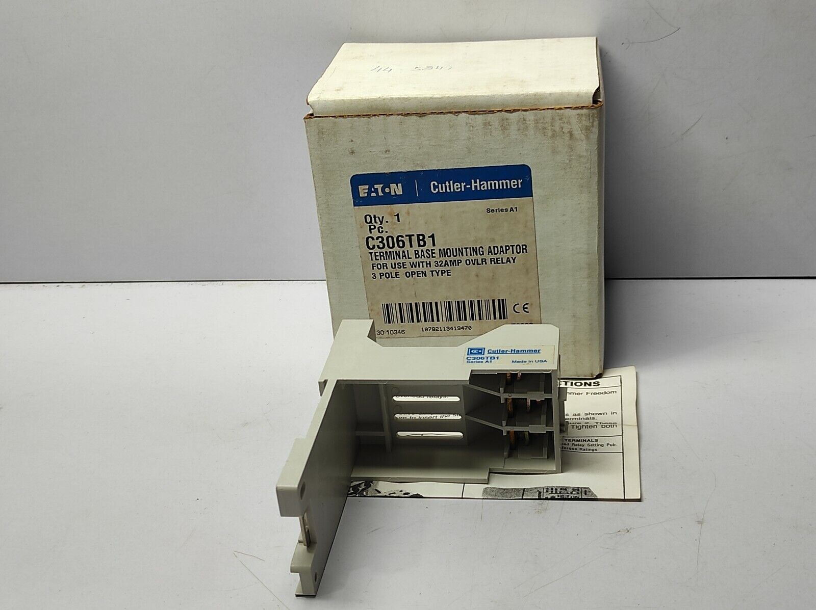 Eaton Cutler Hammer C306TB1 Series A1 Terminal Base Mounting Adaptor ...