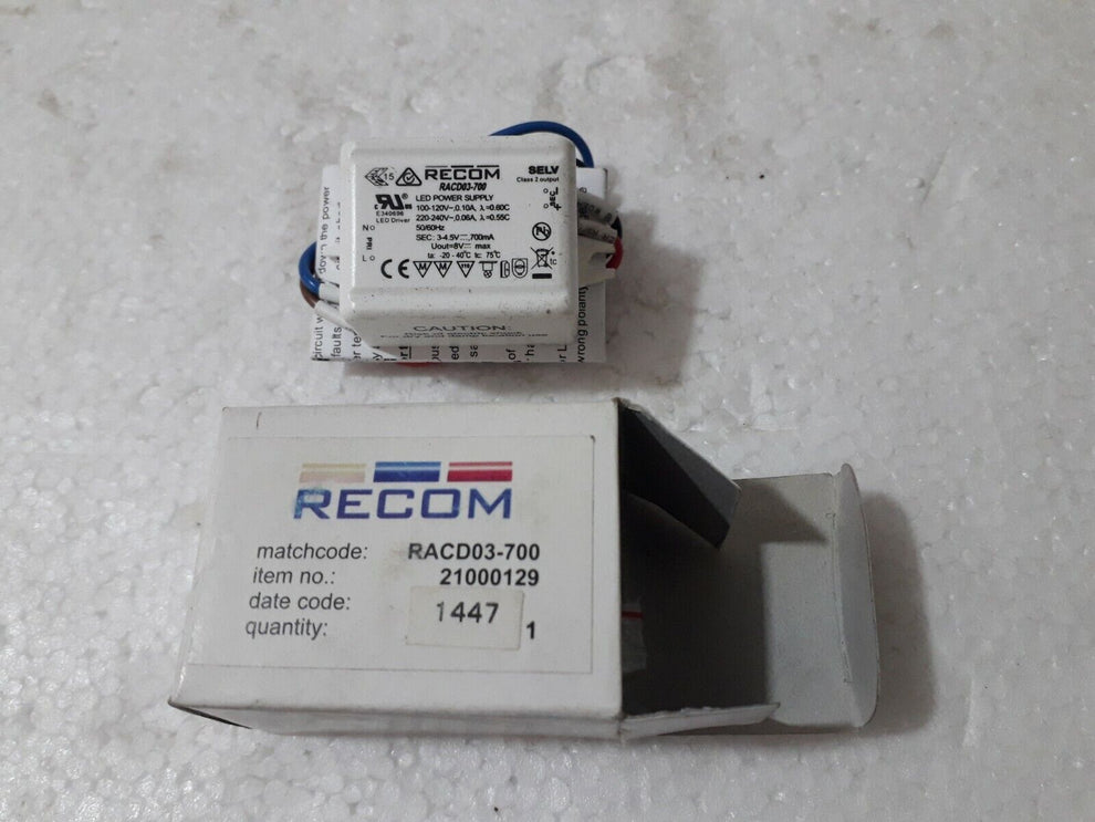 Recom RACD03-700 LED Power Supply LED Driver – S N Marine