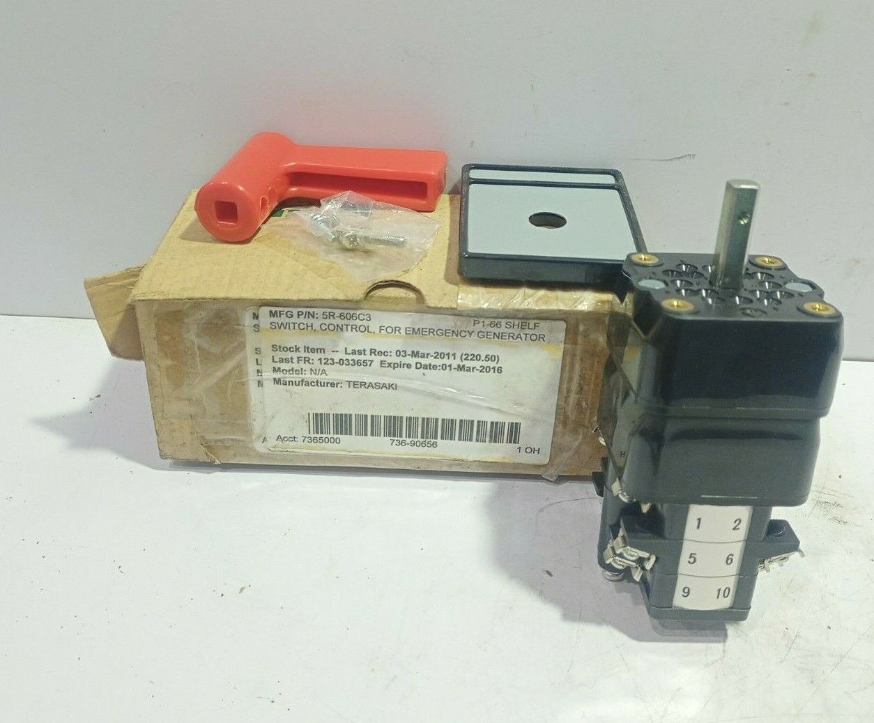 Seiko Electric YBR SF1 606 PR Cam Switch 600V 10A Cont. YBRSF1606PR – S ...