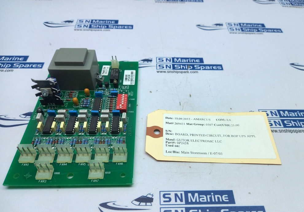 Gutor Electronics OP2438 Printed Circuit Board For BOP UPS – S N Marine