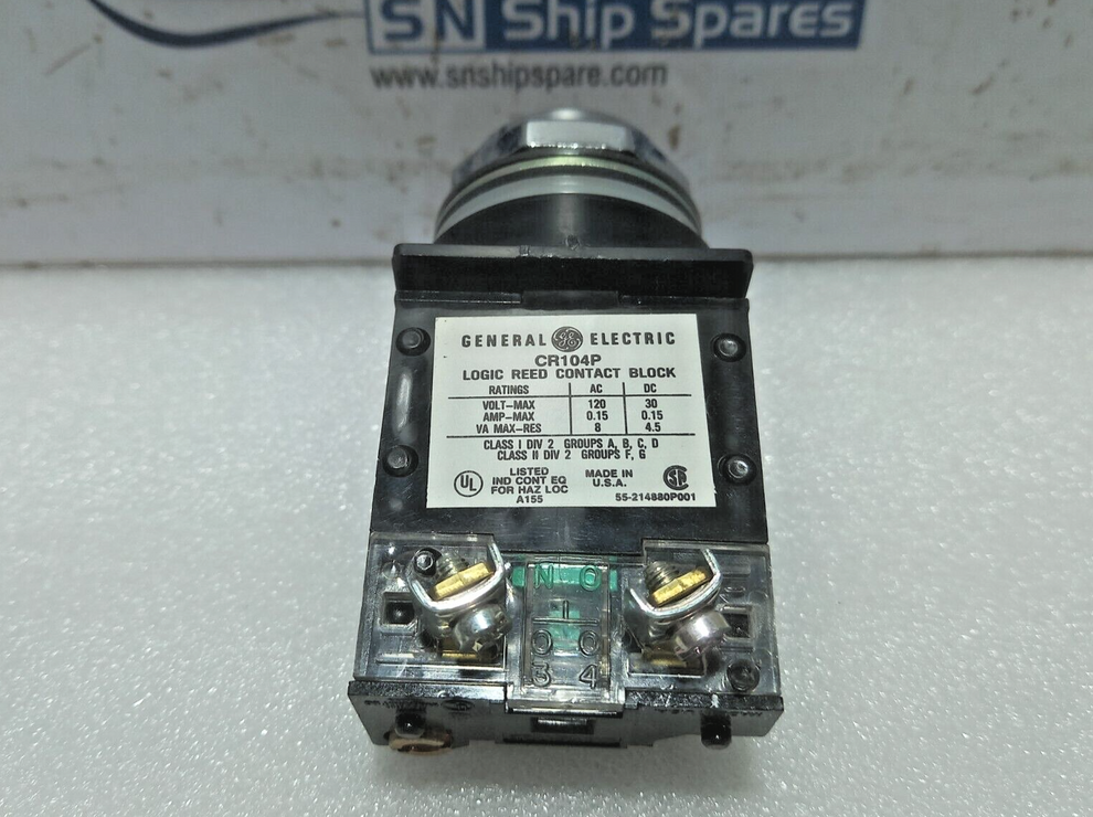 General Electric CR104P Illuminated Black Push Button – S N Marine