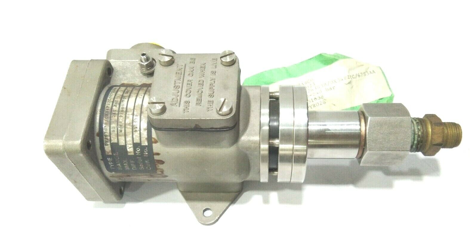 PYROPRESS XPB PF263S3B/0X34F22C/67S3AA VERTICAL LEVEL PRESSURE SWITCH ...