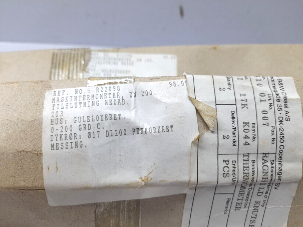 Tempress Thermometer 0-200 C – S N Marine