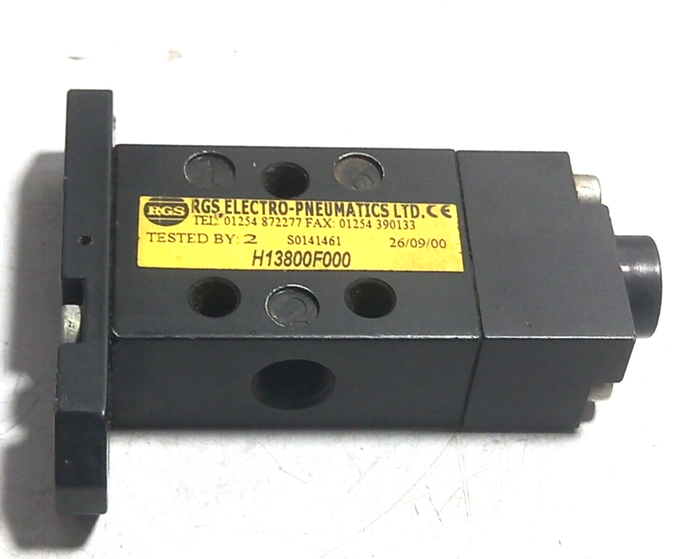 RGS Electro Pneumatics H13800F000 Valve – S N Marine