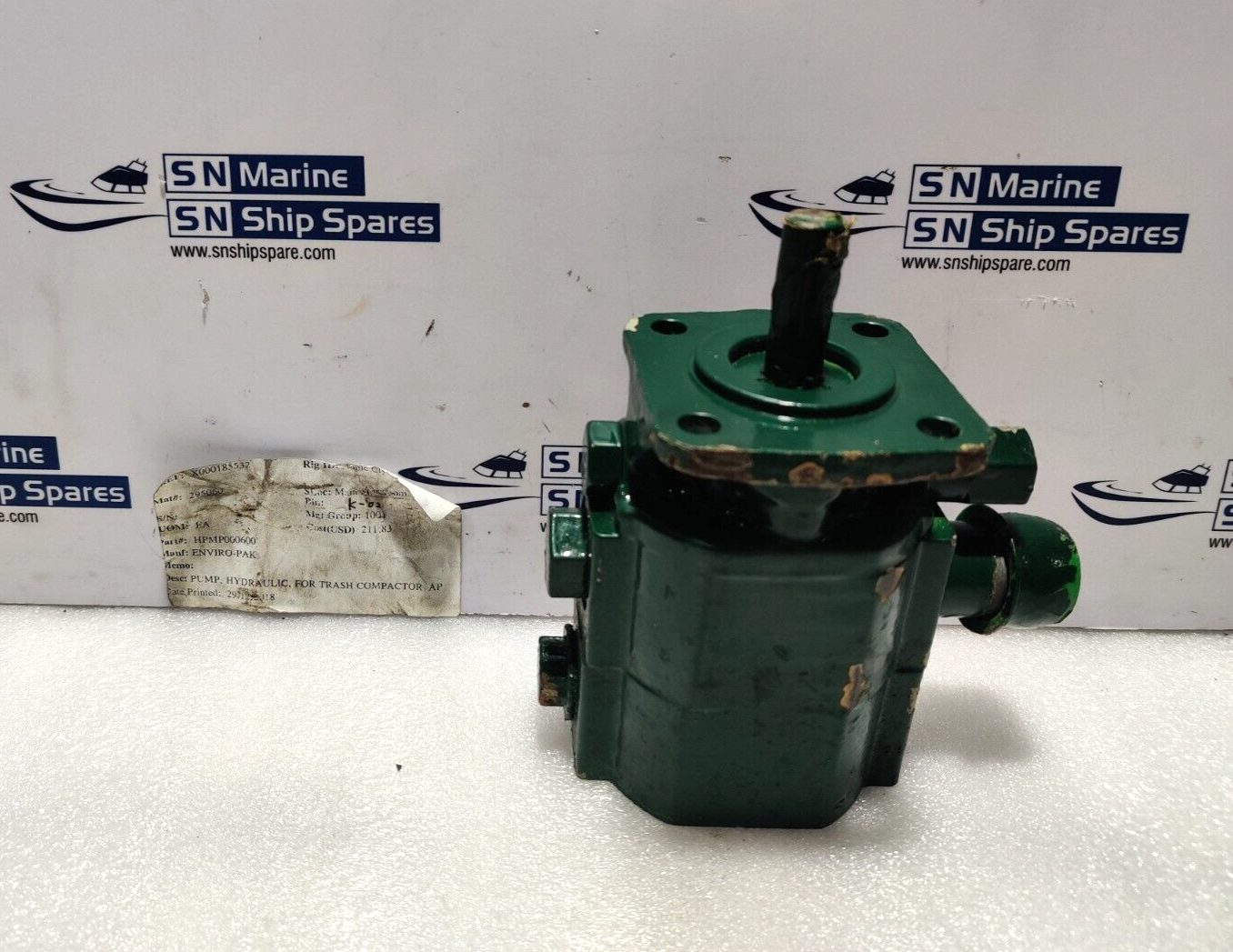 Enviro-Pak HPM000600 Hydraulic Pump For Trash Compactor – S N Marine