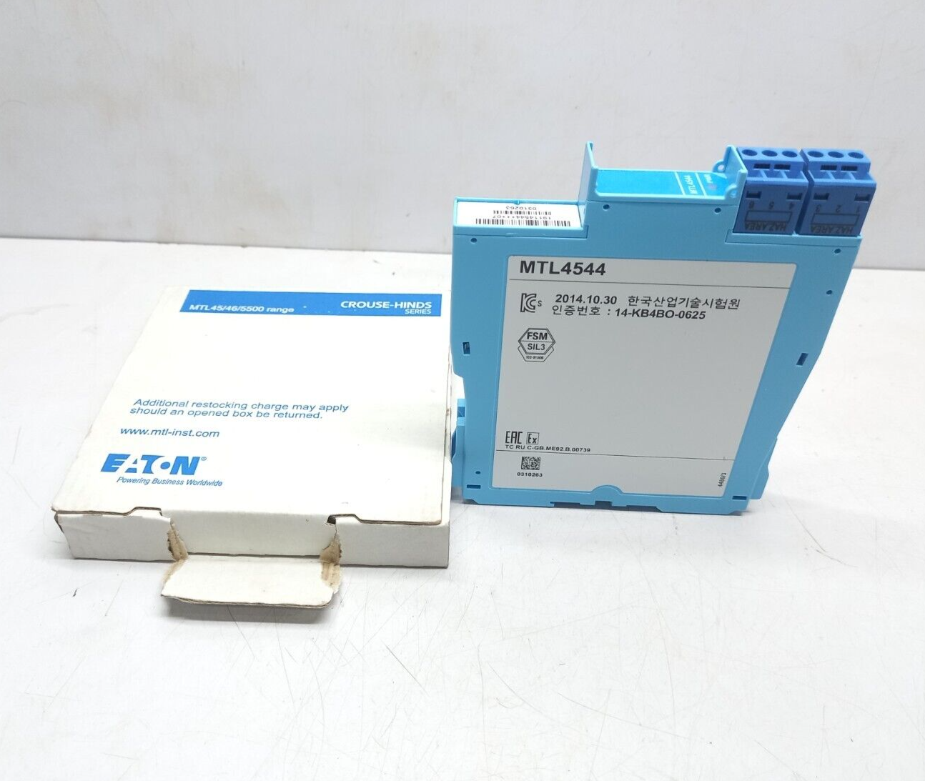 Eaton MTL4544 2 Ch Repeater Power Supply 4/20mA for 2 Or 3 Wire Transm ...