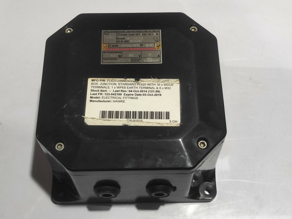 Hawke PL620 Enclosure 11.4W 550V 27A Junction Box Standard – S N Marine