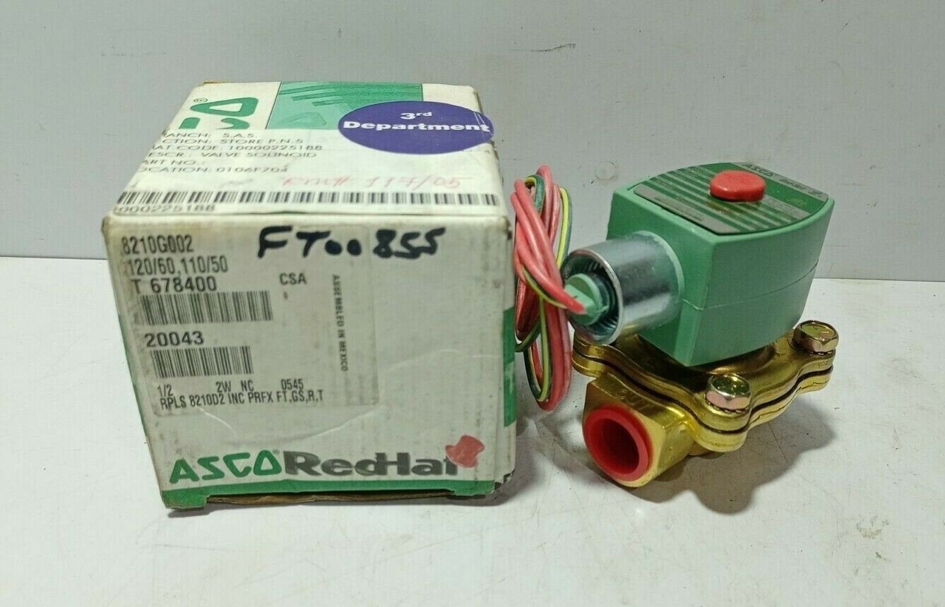 Asco 8210G002 Solenoid Valve 120V60Hz 110V50Hz – S N Marine