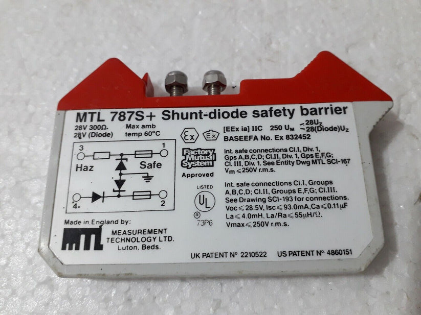 Measurement Technology MTL 787S+ Shunt-diode safety barrier – S N Marine