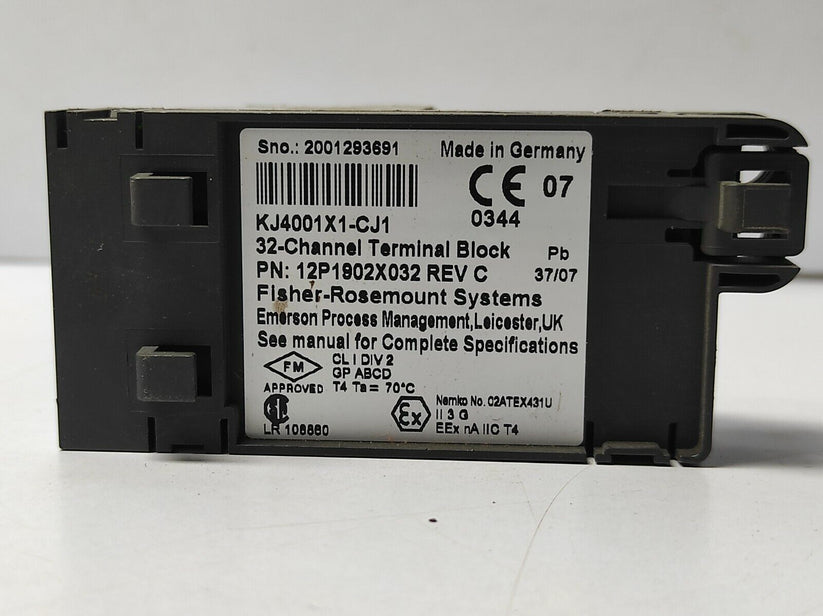 Fisher Rosemount 12P1902X032 Rev C 32-Channel Terminal Block KJ4001X1 ...