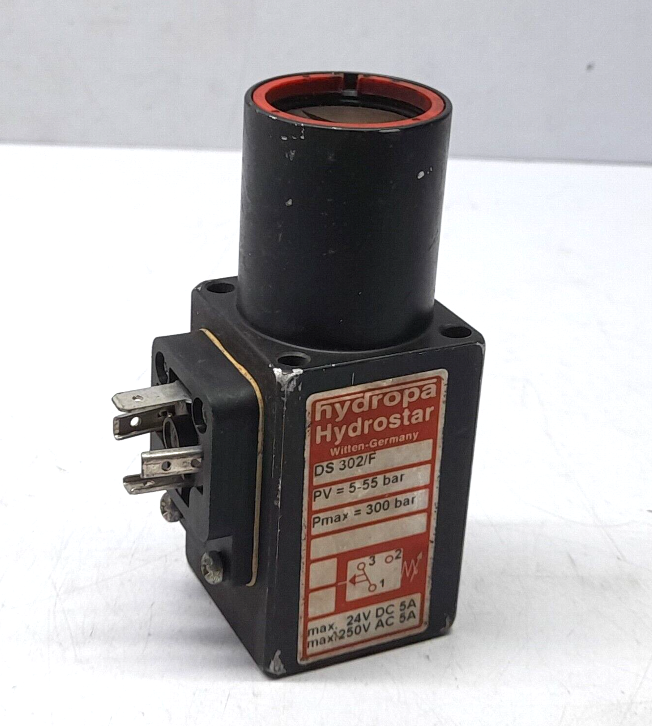 Hydropa Hydrostar DS 302/F Pressure Switch PV=5-55 Bar Pmax=300 Bar Ma ...
