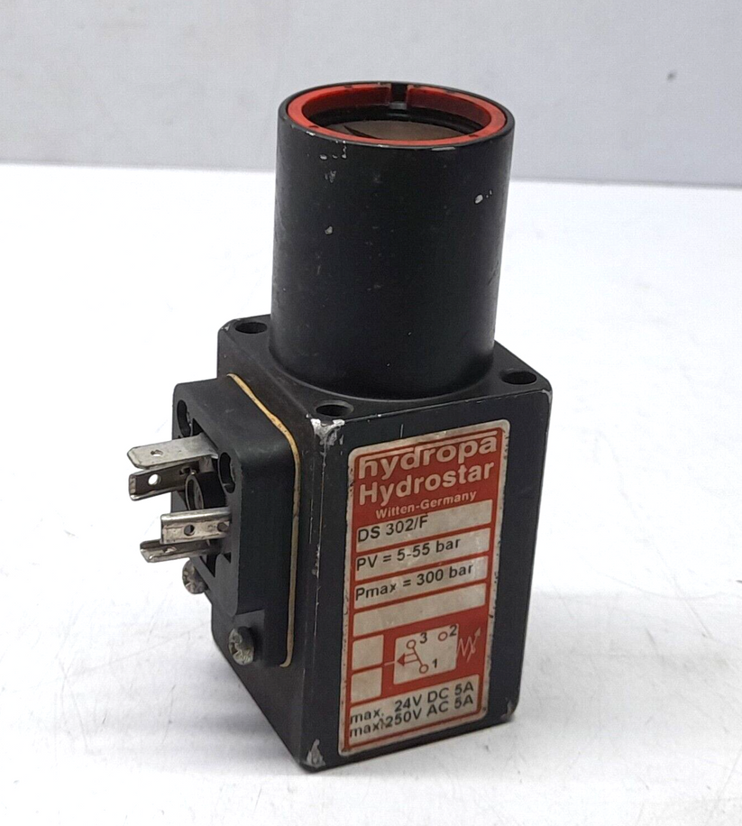 Hydropa Hydrostar DS 302/F Pressure Switch PV=5-55 Bar Pmax=300 Bar Ma ...