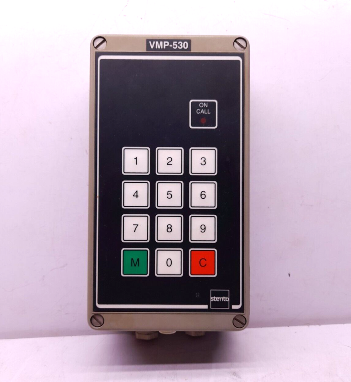 Zenitel Norway ASA 26033 Rev 02 Main Station Stento VMP-530 – S N Marine